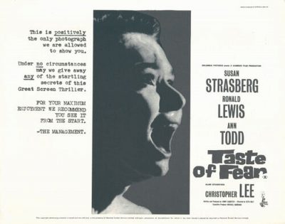 Taste of Fear (1961) - Film Blitz